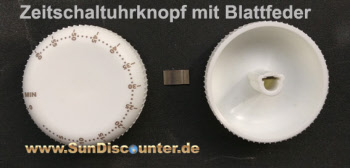 Zeitschaltuhr Diehl Typ 600, t85 & Zeitschaltuhrenknöpfe