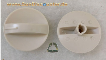 Zeitschaltuhr Diehl Typ 600, t85 & Zeitschaltuhrenknöpfe