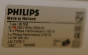 Philips Solarium Röhrenersatzpakete, passend für Philips Heimsolarien ...